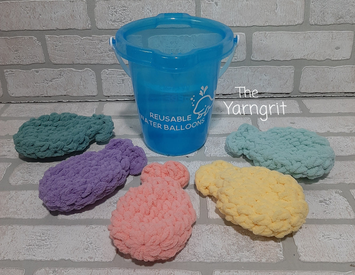 Reusable Water Balloon Bucket o' Fish – The Yarngrit